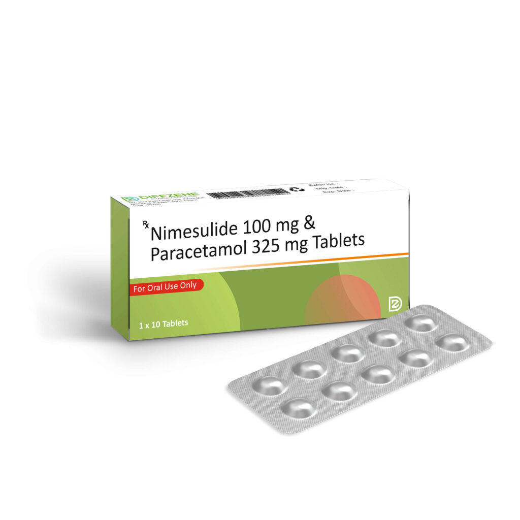 Nimesulide 100 mg & Paracetamol 325 mg - Diffzene Pharmaceutical